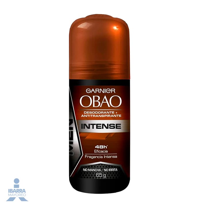 desodorante obao hombre intense roll on 65 g | Ibarra Mayoreo