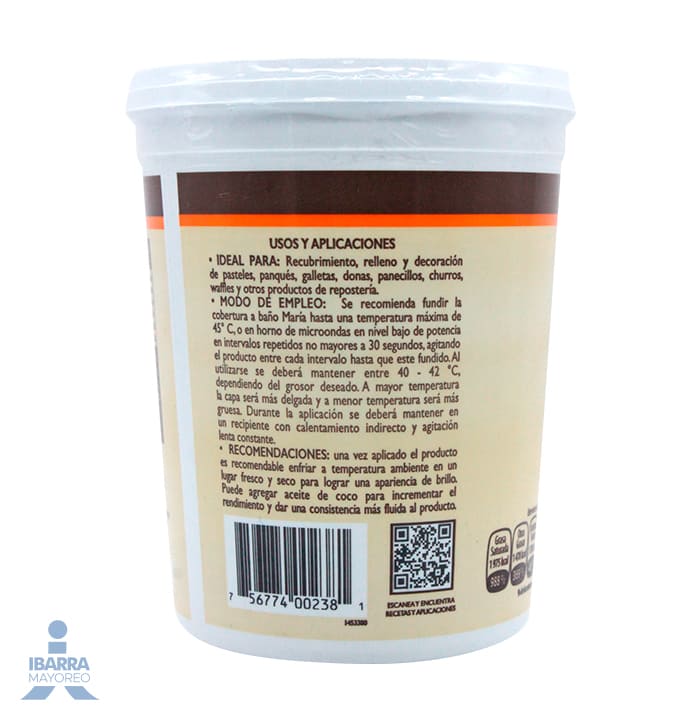 Cobertura Para Pastel Dolcezza Chocolate 1 kg | Ibarra Mayoreo